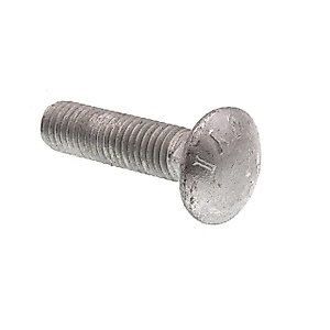 Carriage Bolts 1/2in-13 X 2in A307 Grade A Hot Dip Galv Steel 15PK
