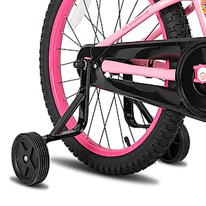 JOYSTAR 20 Inch Girls Bike with Training Wheels for 7-12 Years Old Children 20" Kids Bikes Kids Mountain Bicycle for Early Rider Kids' Bicycles Pink