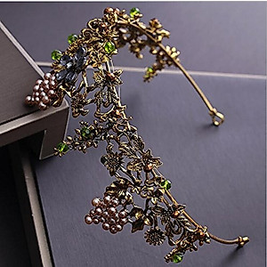 Fairy Crown Tiara - Colourful & Earthy Floral goddess green Woodland Elven Forest Princess Crown