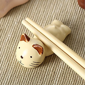 Yooce Cartoon Animal Chopstick Rest Spoon Holder Knife Stand, Set of 4