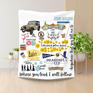Gilmore Blanket for Girls Plush Blanket Gilmore Cartoon Super Soft Throw Blanket Throw Cute Anime Character Air Conditioner Blanketand Cozy Fan Birthday Gift Sofa Bed Office (L)