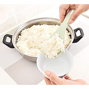 WOIWO 4 PCS Creative Kitchen Rice Scoop With Wheat Straw Rice Spoon Tableware Electric Rice Cooker Rice Shovel Electric Rice Cooker Rice Shovel