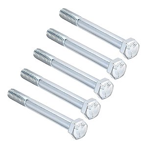 uxcell Hex Head Screw Bolts Carbon Steel 5/16"-18x3" Fastener Grade 5 UNC 5pcs
