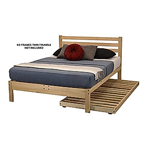 KD Frames Lexington Platform Bed, Queen, Unfinished