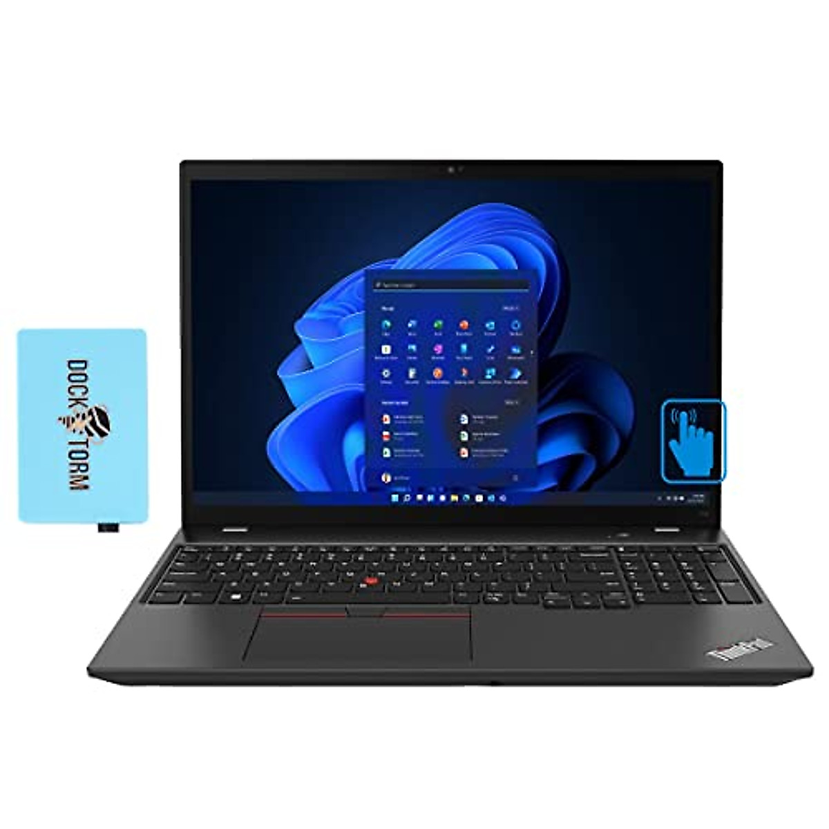 Lenovo ThinkPad T16 Gen 1 16.0" Touchscreen WUXGA IPS Laptop (Intel i5-1245U 10-Core 1.60GHz, 16GB RAM, 512GB PCIe SSD, Intel Iris Xe, Backlit KYB, FP, WiFi 6E, BT 5.3, Win 11 Pro) w/Dockztorm Dock