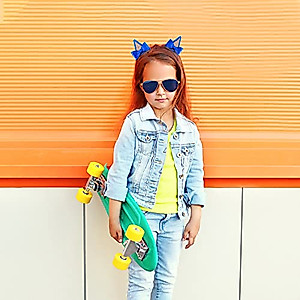 1 Pair Blue Dog Ears Hair Clips 2.5in Kids Hair Bow Barrettes Glitter Halloween Costume Accessories Toddler Girls Birthday Party Supplies Blue Y Gift