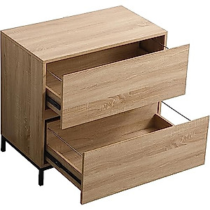 Elegant Decor 32 inch lateral File Cabinet in Mango Wood