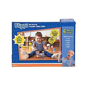 Blippi Toy Train for Kids with Built-in Music and Sound Effects, Musical Toy Designed for Fans of Blippi Toys and Blippi Gifts for Kids Aged 3 and Up