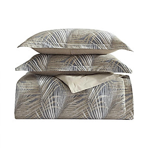 Tommy Bahama 223534 Raffia Palms Comforter Set, Brown, California King, 1 Count (Pack of 1)