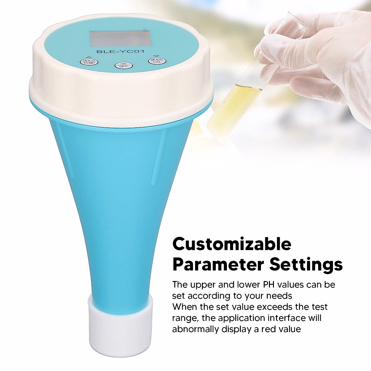 BLE YC01 Pool Monitor EC ORP CL e Temperature 6 in 1 Detector Water Quality Tester