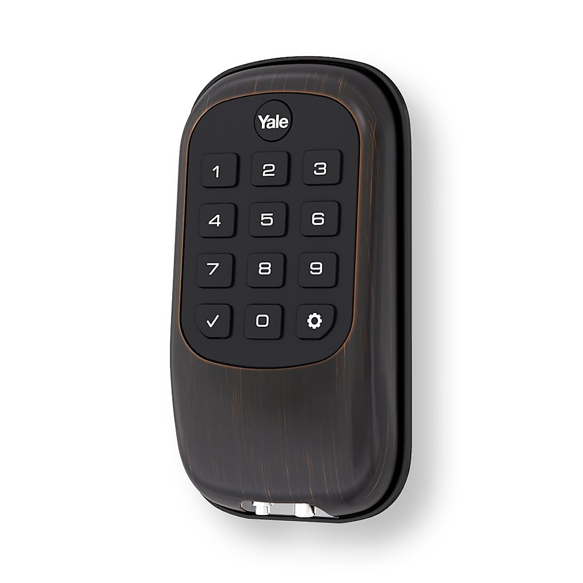 Yale Security Real Living Keyless Push Button Deadbolt With Z-Wave, Oil Rubbed Bronze