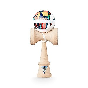 KROM - Kendama Toy NOIA 4 - Original - High Wood Quality - Extra Strong - for Beginner and Pro - Gift Pack : Extra String + Stickers
