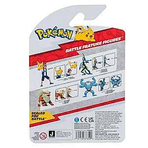 Pokemon 4.5" Arcanine Battle Feature Figure