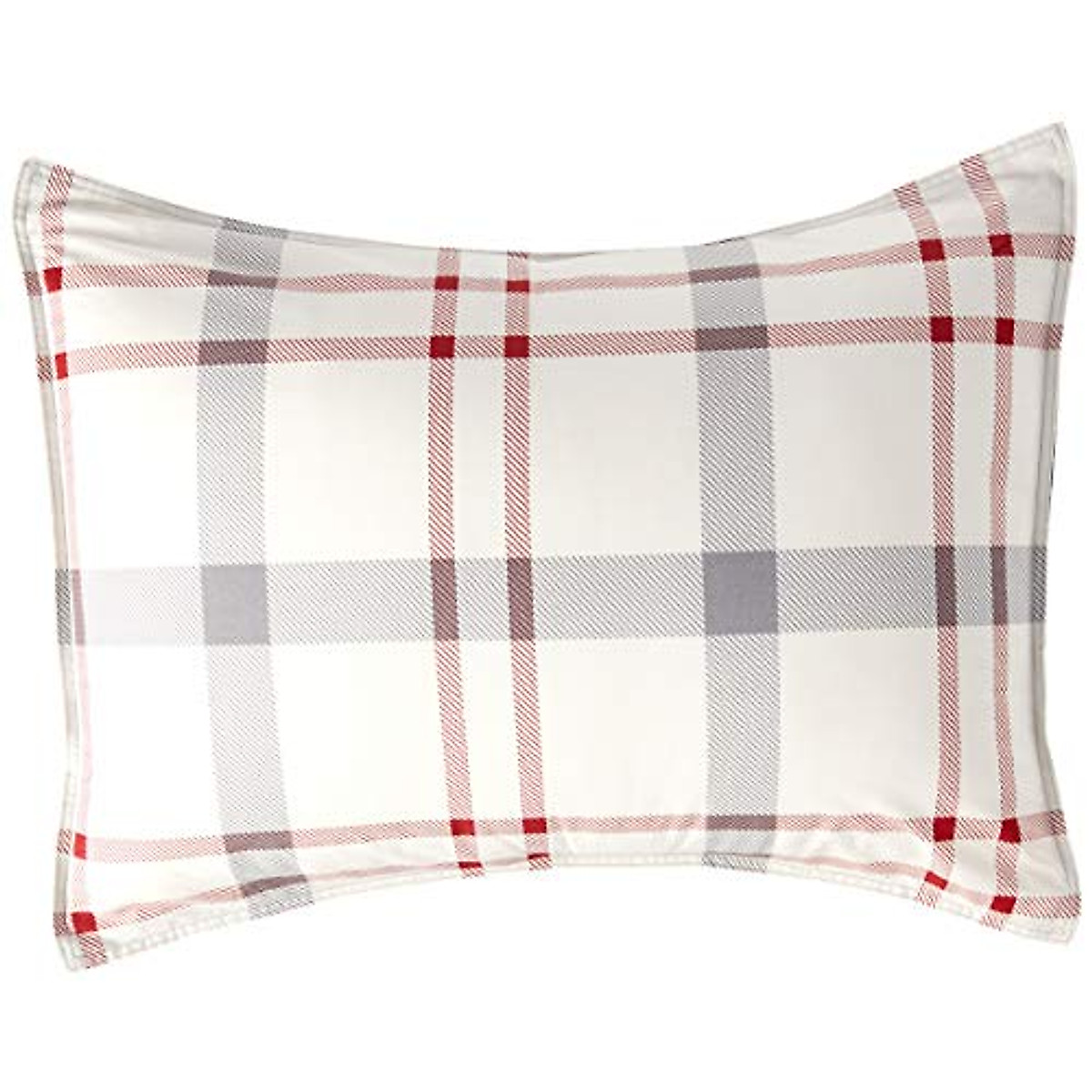 Eddie Bauer Home | Portage Bay Collection | 100% Cotton Soft & Cozy Premium Quality Plaid Comforter with Matching Shams, Twin, Grey