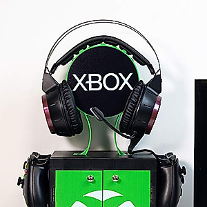 Numskull Official Xbox Series X Game Storage Locker, Headphone Stand and Controller Holder - Stores 10 Games or Blu-Ray Disc Cases, 4 Xbox Controllers