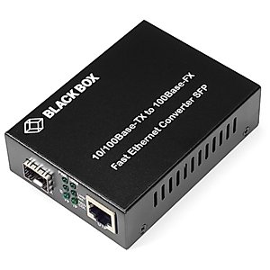 Black Box Network - LHC210A - Black Box Transceiver/Media Converter - 1 x Network (RJ-45) - Single-Mode, Multi-Mode - Fast Ethernet - 10/100Base-TX, 100Base-FX - 1 x Expansion Slots - SFP - 1 x SFP