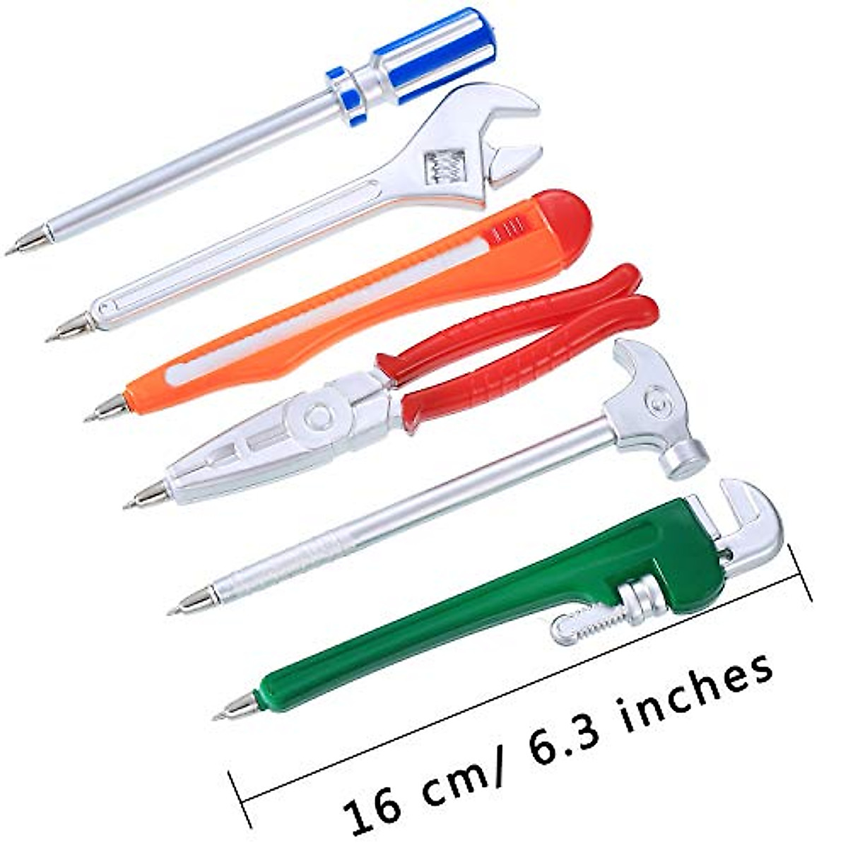 Novelty Tool Ballpoint Pens Fun Pens Writing Ballpoint Pens for Kids Adults School Office Gift Stationary Supplies (12 Pcs)