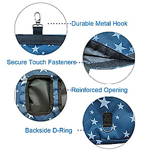 Guinea Pig Hay Feeder, Hanging Rabbit Hay Feeder Bag for Guinea Pigs Bunnies Chinchillas. Stars