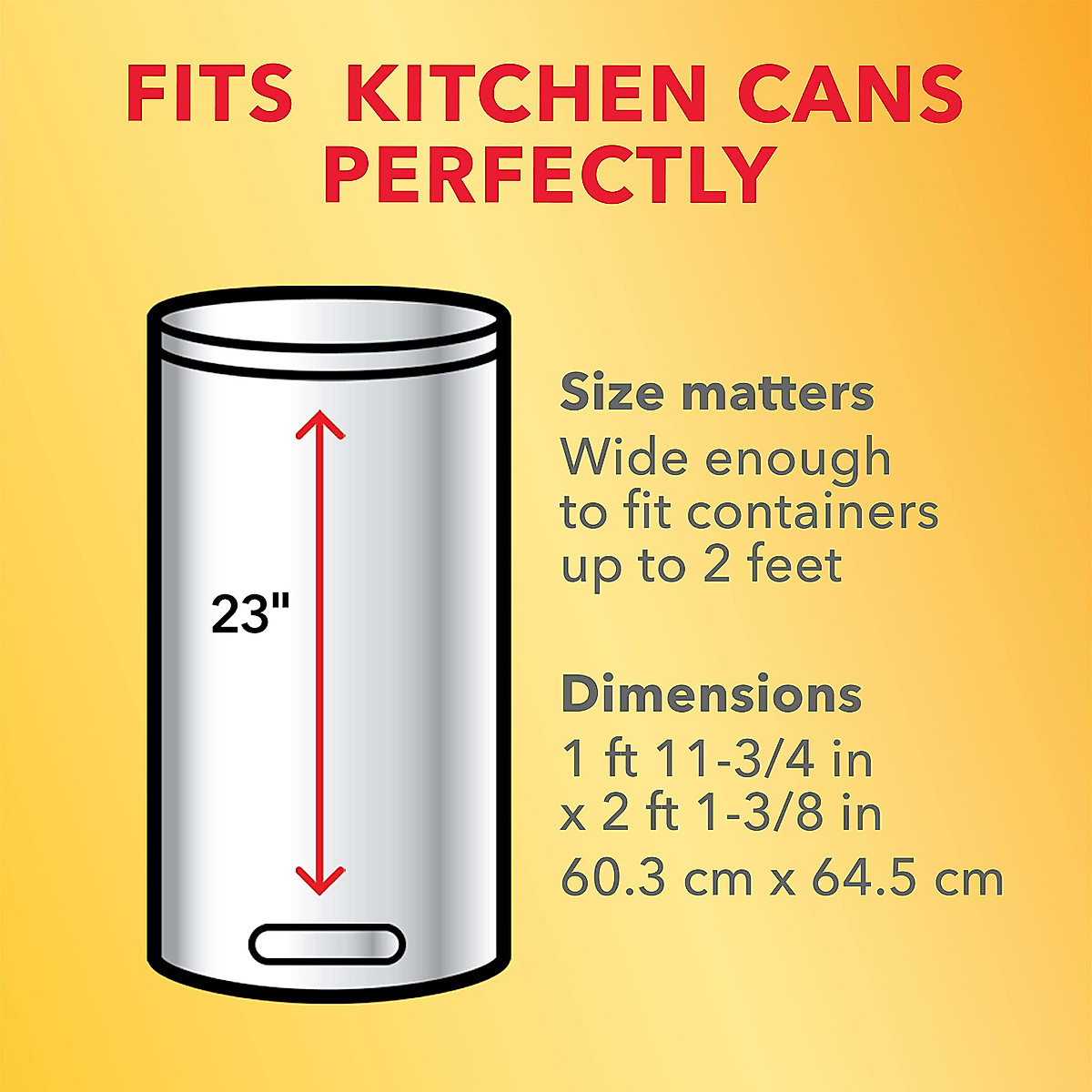 Glad ForceFlex MaxStrength with Clorox Tall Kitchen Trash Bags, 13 Gal, 34 Ct (Package May Vary)