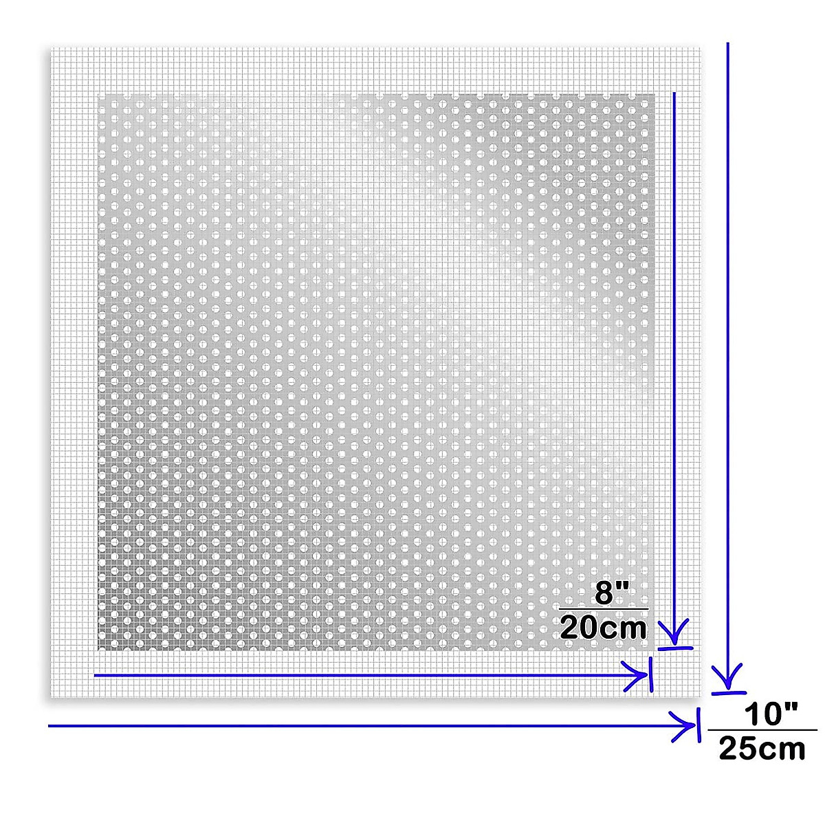 Ansoon 8 inch Drywall Repair Patch, Wall Patch Repair Kit, Self Adhesive Wall Fiber Mesh Repair, Large Hole Sheet Rock Patch for Drywall, Aluminum Metal Sheetrock Ceiling Dry Patch for Drywall Plaster