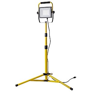 Sunlite 88176 LED Portable Construction Work Light with Tripod Stand, 72 Watts, 7000 Lumens, 6 Foot Cord, for Workshops, Garages, Attics, Basements, Painting, Job Sites, UL Listed, 40K - Cool White