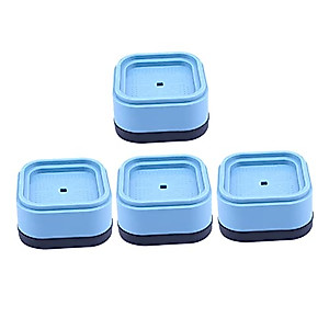 Angoily 4pcs Non-Slip Mat Anti Vibration Mat for Washing Machine Anti Skid Pads for Furniture Chair Foot Pads Washer Machine Foot Pads Bed Riser Furniture Height Riser Heightening Foot Pad