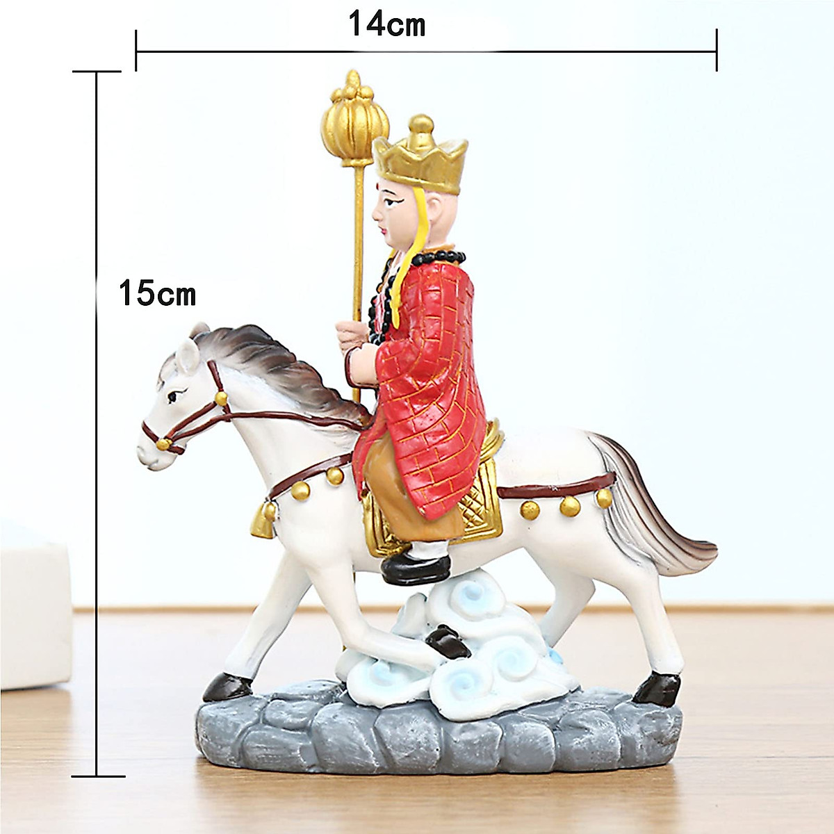 LWZ 4 Pcs Journey to The West Figurine Set, Resin Monkey King Monk Pig Cute Character Figurine for Miniature Figure Fairy Garden Home DIY Cake Decoration Set