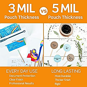 Scotch Matte Thermal Laminating Pouches, Ultra Clear with Matte Finish, Letter Size 8.9 in x 11.4 in, 50-Pack