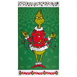 Robert Kaufman Kaufman How The Grinch Stole Christmas 24'' Panel Fabric, Holiday