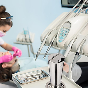 Scicalife Stainless Disinfection Case, Forceps Jar Stainless Steel Forceps Instruments Tweezers Holder Tube for Tattoo Cotton Ball Gauze Tampon(9cm)