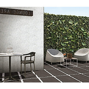 Simple Tile - DIY Peel and Stick Genuine Marble Mosaic Tile for Kitchen and Bathroom Backsplash, Carrara White 2"X4" Big Brick Deep Belveled, 12"X12"X1/4", Polished (Sample 12"X4")