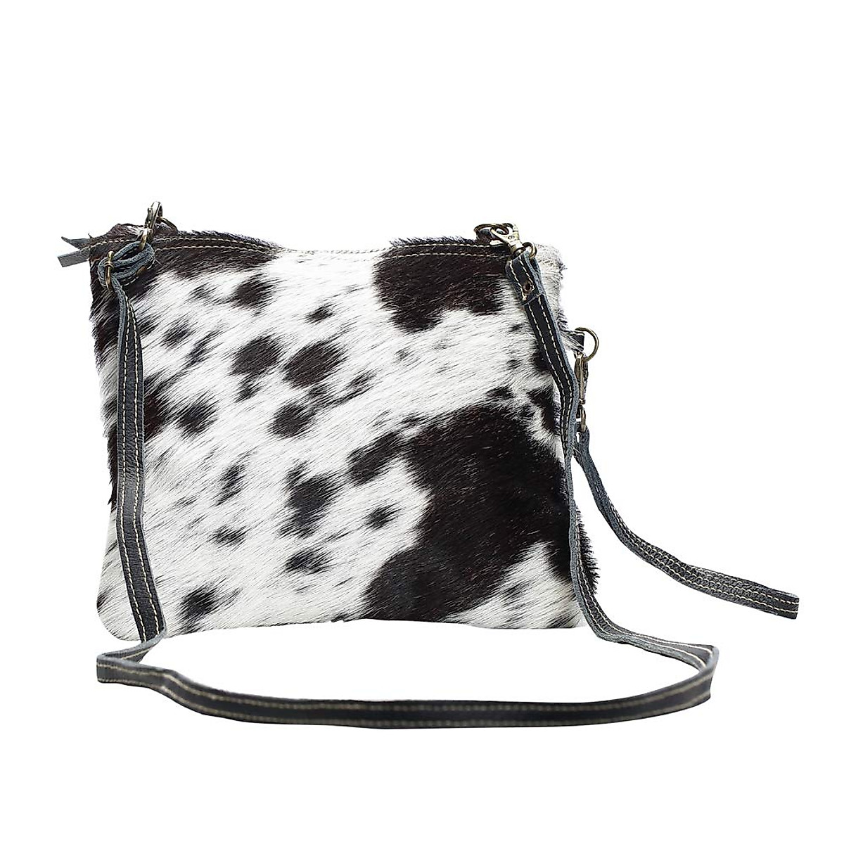 Myra Bag White & Black Cowhide Shade Bag S-1172