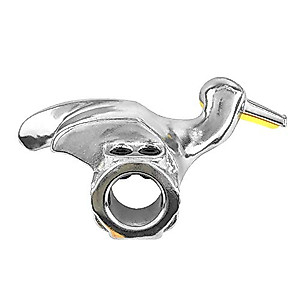 QWORK Tire Changer, Automobile Tire Changer Mount Demount Duck Head Tool with 1 Pair Rim Protector for Replacement, Cast Steel, 30mm