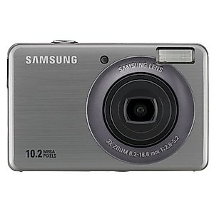 Samsung SL202 10MP Digital Camera with 3x Optical Zoom and 2.7 inch LCD (Silver)