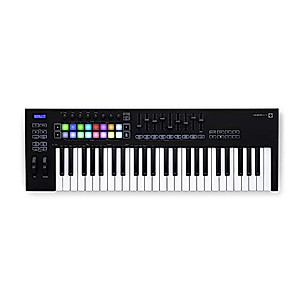 Novation Launchkey 49 [MK3] MIDI Keyboard Controller - Seamless Ableton Live Integration. Chord Mode, Scale Mode, and Arpeggiator — All the software you need for Music Production.