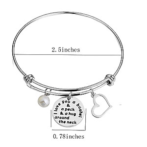 I Love You a Bushel and a Peck Mom Bracelet Grandmother Bracelet Mother's Day Jewelry (Bracelet S)