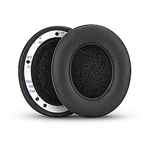 Brainwavz Replacements Ear Pads for Beats Studio 2 & Studio 3 Wired & Wireless Headphones, Earpads Made with Thick, Soft Memory Foam & Soft Vegan Leather (B0500, B0501) - Black