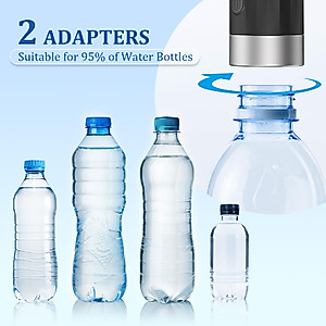 Enema Douches for Men Women, Automatic Anal Douche Cleaner with 3 Speeds, Silicone Enema Nozzles for Universal Bottles, Personal Travel Bidet Douche for Men Colon Anus Cleansing Feminine Care