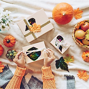 MEETANG 48pcs Scratch Art for Kids Fall Crafts Kits Thanksgiving Create Rainbow Paper Magic Off Supplies with Wood Styluses Ribbons Party Favor, Rinbow, universal