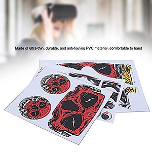 VR Glasses Stickers, PVC VR Glasses Controller Headset Protective Stickers, Skin Cover Set, Protect Equipment, for Oculus Quest 2(Skeleton )