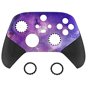 eXtremeRate ASR Version Redesigned Shell for Xbox Core Wireless Controller - Performance Rubberized Grip, Anti Sticks Rubbing Rings - Custom Faceplate for Xbox Series X & S Controller - Nebula Galaxy