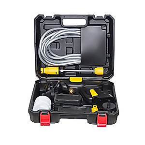 21V Cordless Car Cleaning Kitwith Accessories Portable Electric Pressure Washer with Water Tank for Cars Gardens Terraces Windows Cleaning Works