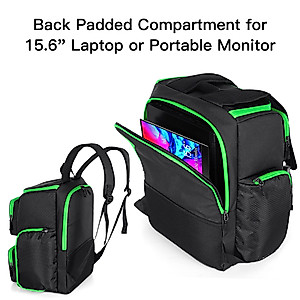 Trunab Travel Carrying Backpack Compatible with Xbox Series X, Storage Case Bag with 2 Inner Spaces for Xbox Game Console and Other Gaming Accessories