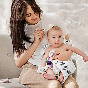 Baby Monthly Milestone Blanket Girl - Extra Soft, Large (60"X40") Thick Fleece - Baby Growth Chart Blanket - Baby Age Blanket for Photos - Baby Month Blanket - Includes Headband, Floral Wreath, Frame