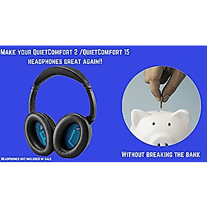 Replacement Headband Cushion pad for Bose Quiet Comfort 2 (QC2) and Quiet Comfort 15(QC15) Headphones