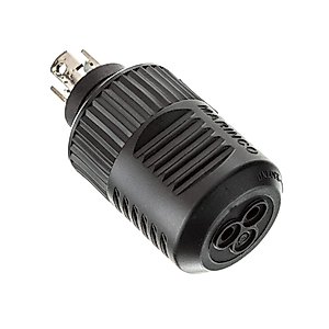 MotorGuide 8M0092065 Trolling Motor Replacement Plug — Medium Duty, Use with 16- to 8-Gauge Wire, Connects with Receptacle