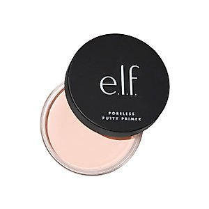 e.l.f. Poreless Putty Primer, Minimizes Pores & Preps Skin, Creates a Flawless Base, For All Skin Types, 0.74 Oz (21g)
