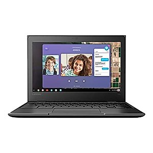 Lenovo Chromebook 100e 11.6" 4GB 32GB eMMC Celeron® N3350 1.1GHz ChromeOS, Black (Renewed)