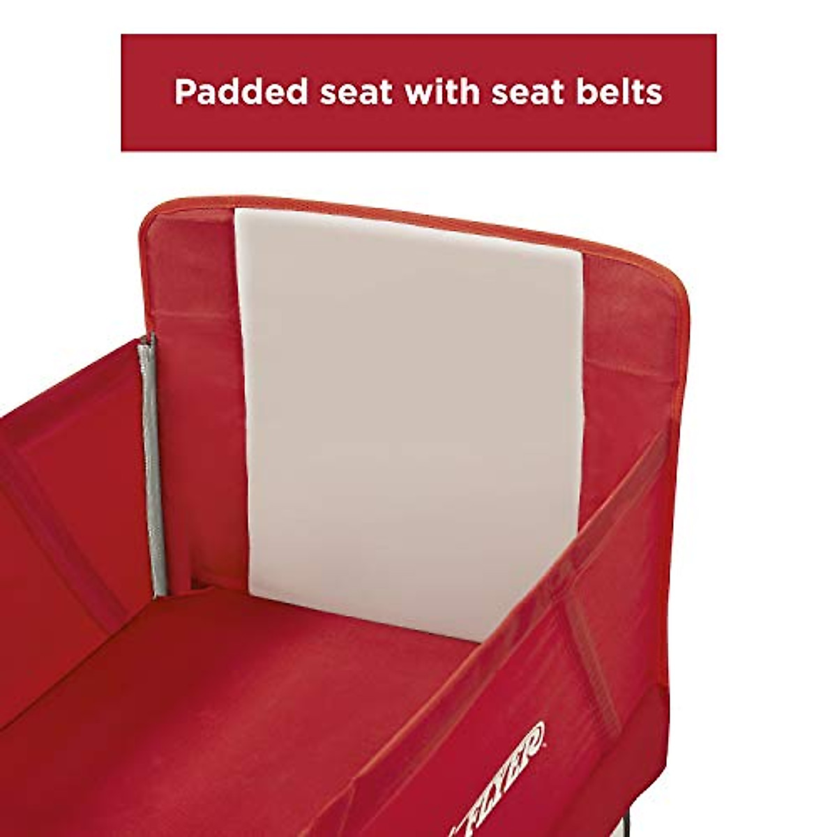 Radio Flyer 3-in-1 EZ Folding Wagon Ride On For Kids, Garden, & Cargo, Red Collapsible Wagon