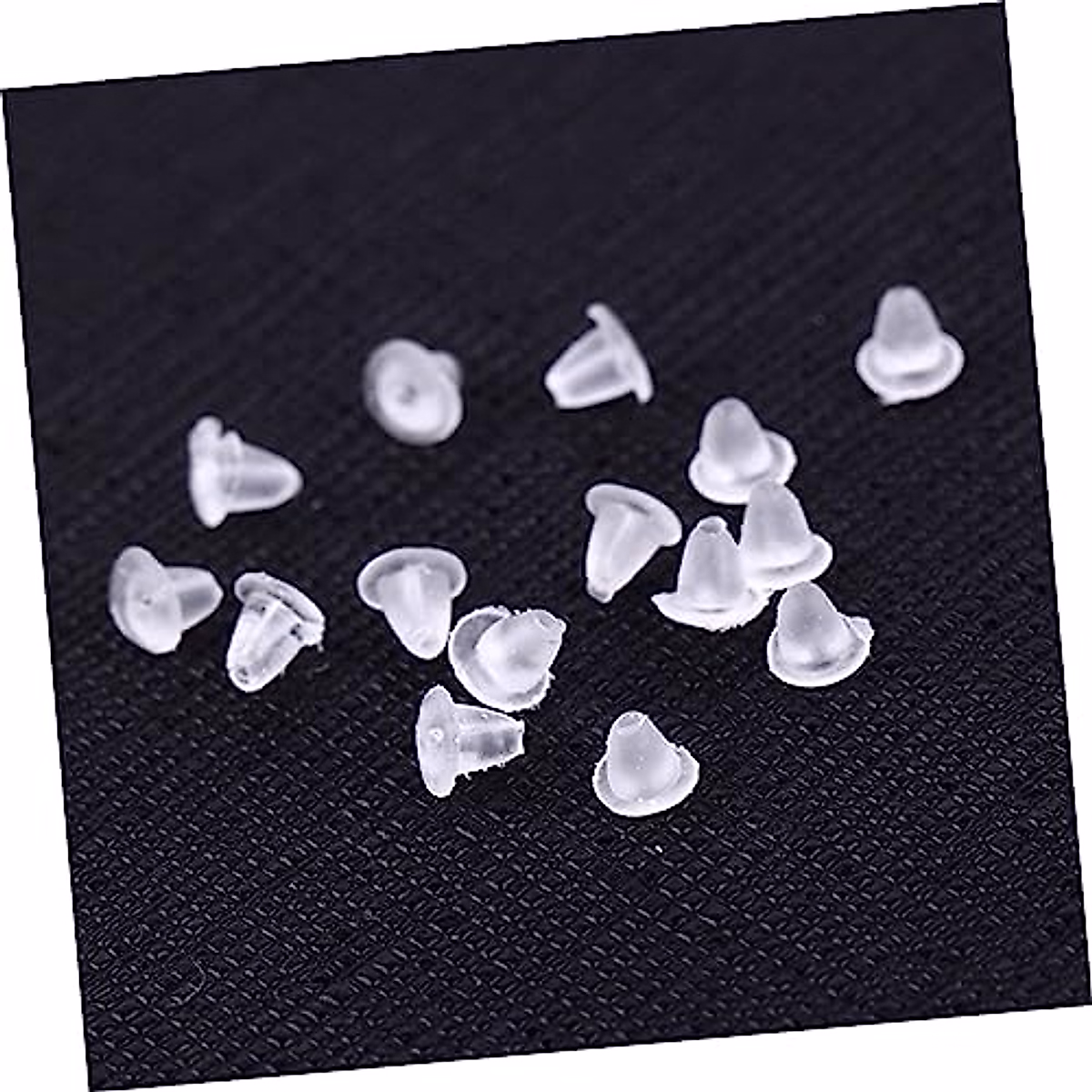 SEWACC 100 Pairs Plastic Earring Backs Locking Plugs Stoppers DIY Earring Accessories for Jewelry Making